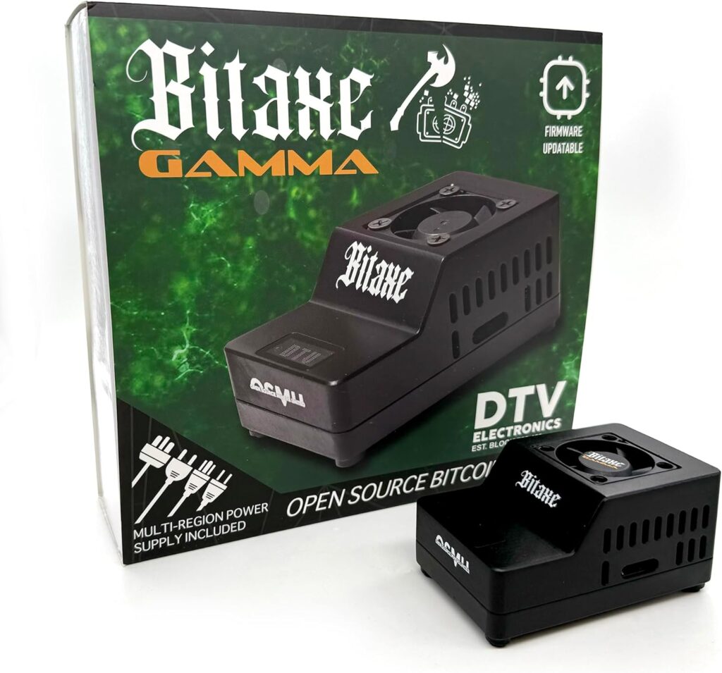 Bitaxe Gamma Retail Edition with Multi-Region PSU and Case - DTV Electronics